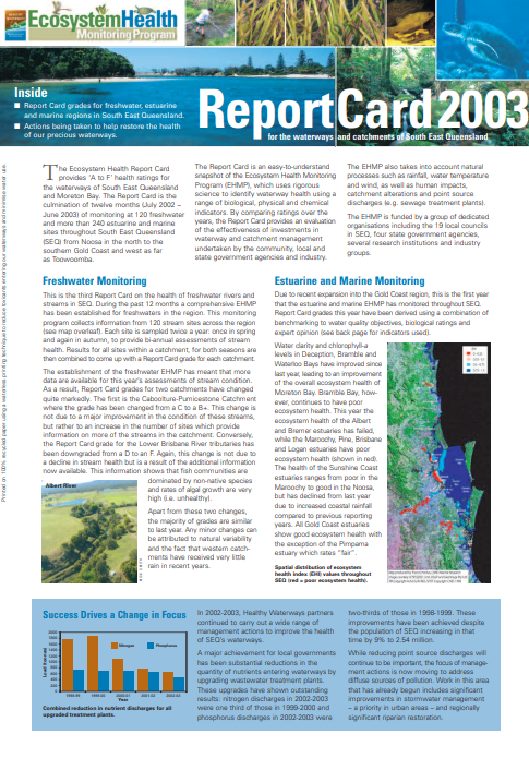 Report Card - Environment & liveability projects and advice - official ...