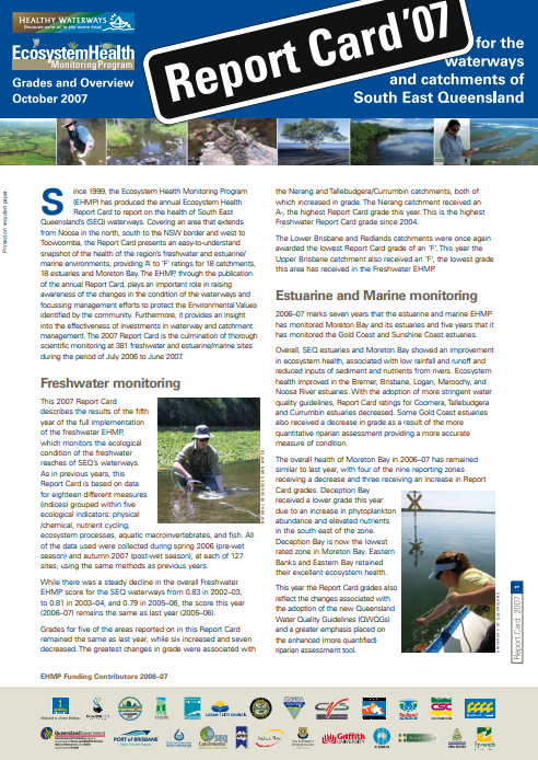 Report Card - Environment & liveability projects and advice - official ...